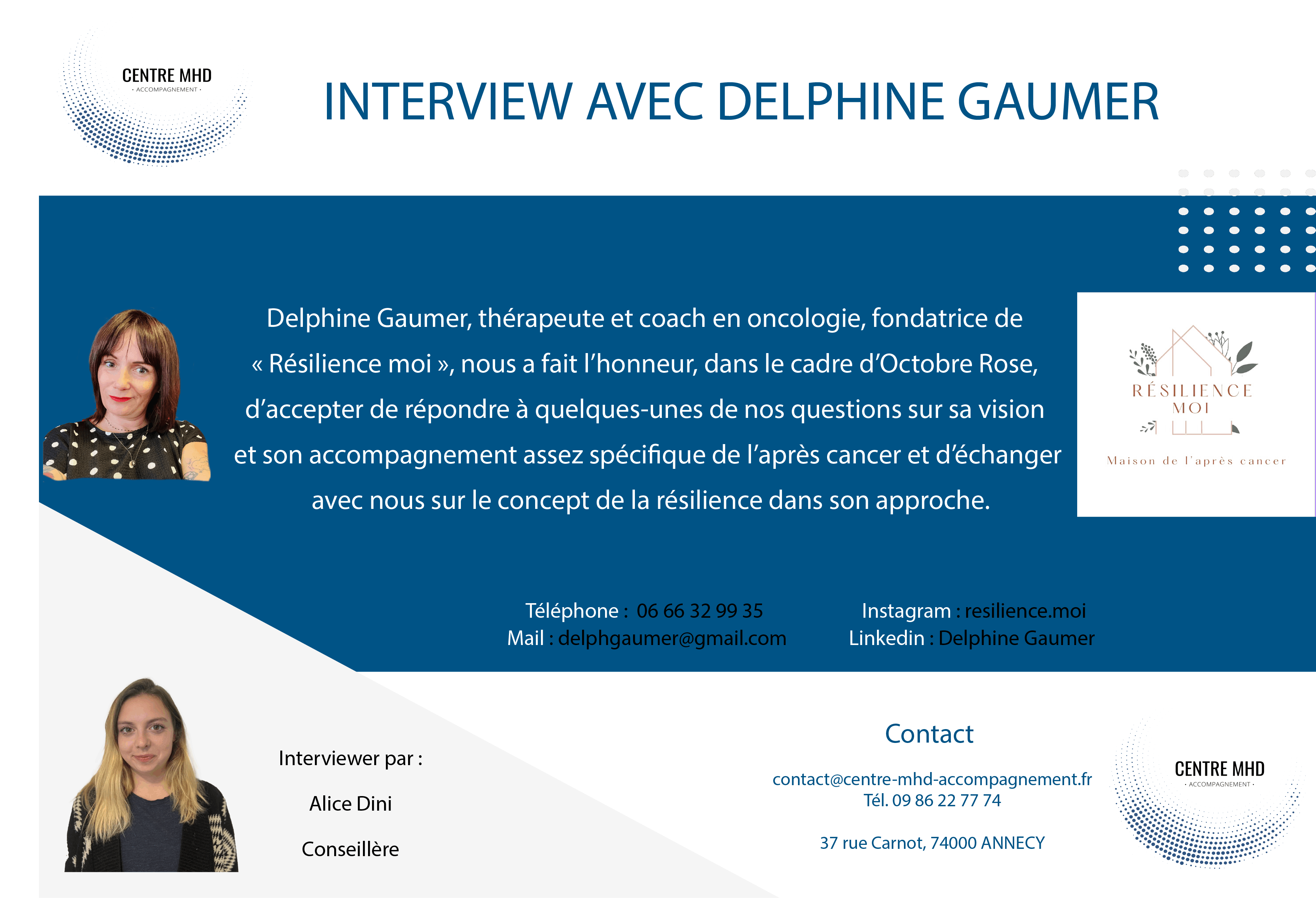 Delphine Gaumer- Interview - by Centre MHD Accompagnement
